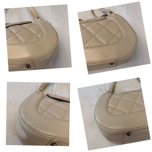 CHANEL | Bags | Chanel Ivory Caviar Leather Mademoiselle Lock Bag ...